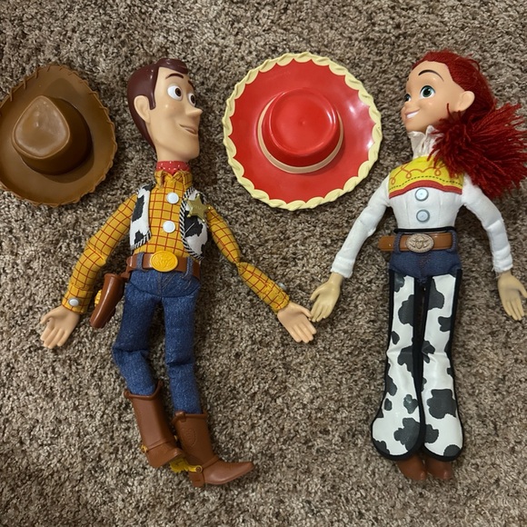 Disney | Toys | Woody And Jesse Toy Set With Hats | Poshmark